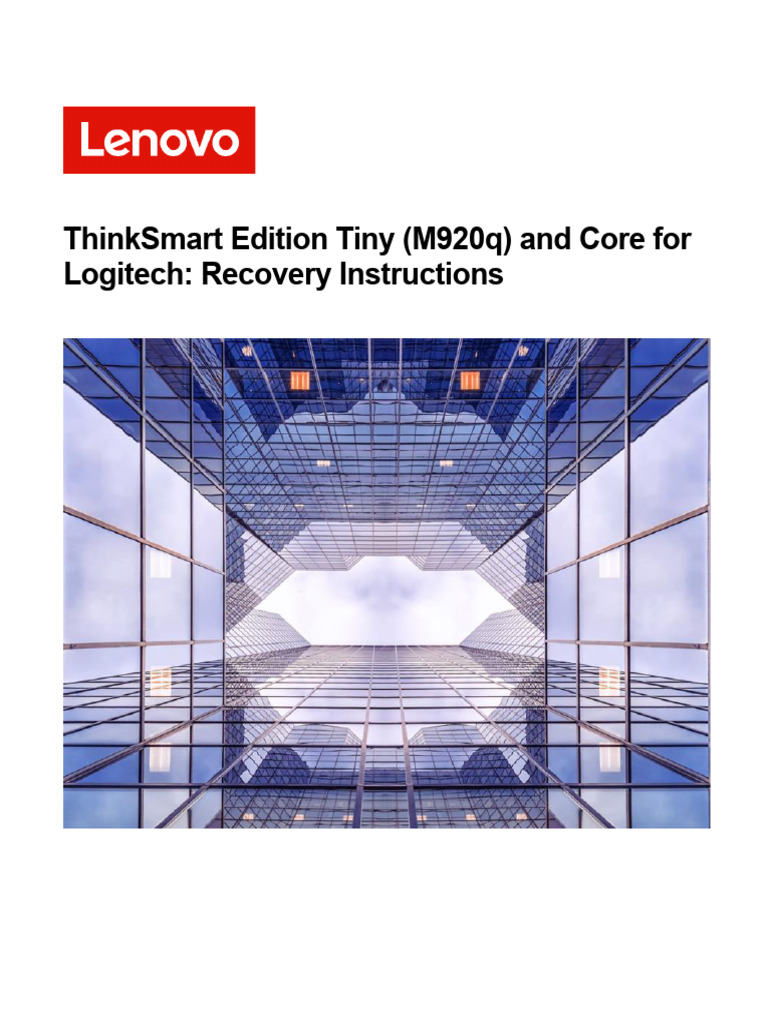 Thinksmart Tiny Core Logi Recovery v9 | PDF | Booting | Transport Layer ...