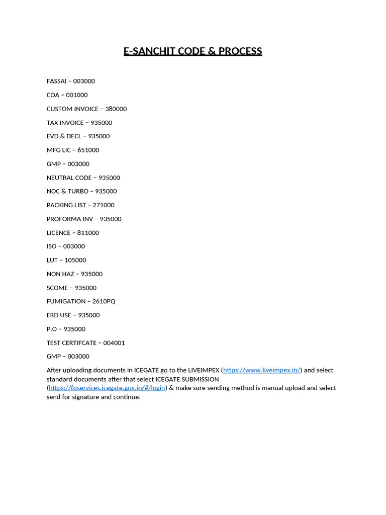 Esanchit Code and Process | PDF