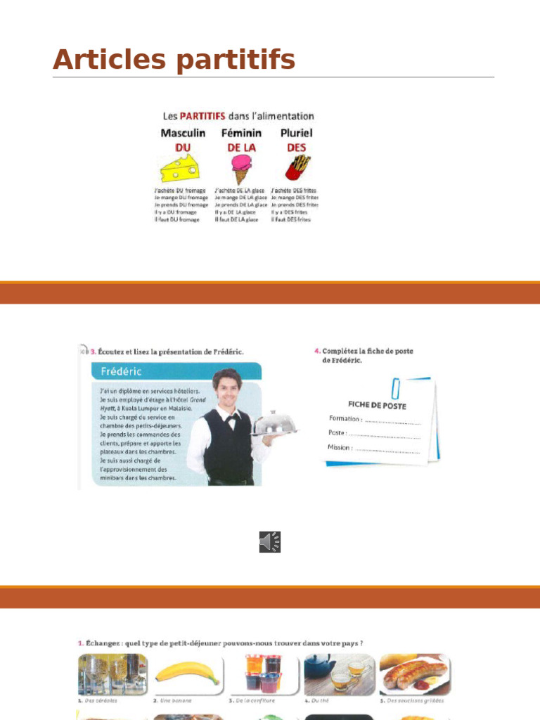 Articles Partitifs | PDF