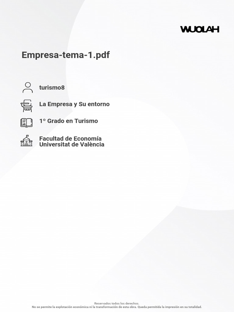 Wuolah Premium Empresa Tema 1 | PDF | Business | Sistema