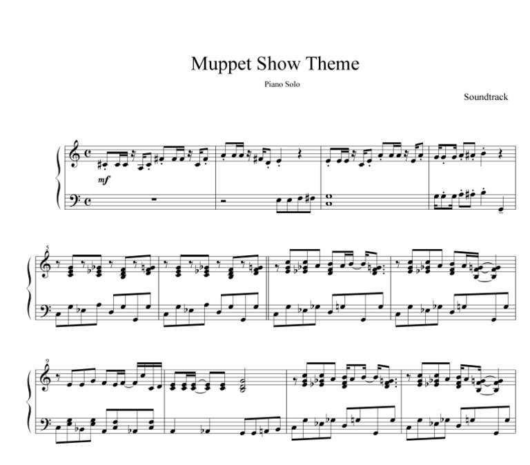 Muppet Show Theme Pdf Language Arts Discipline