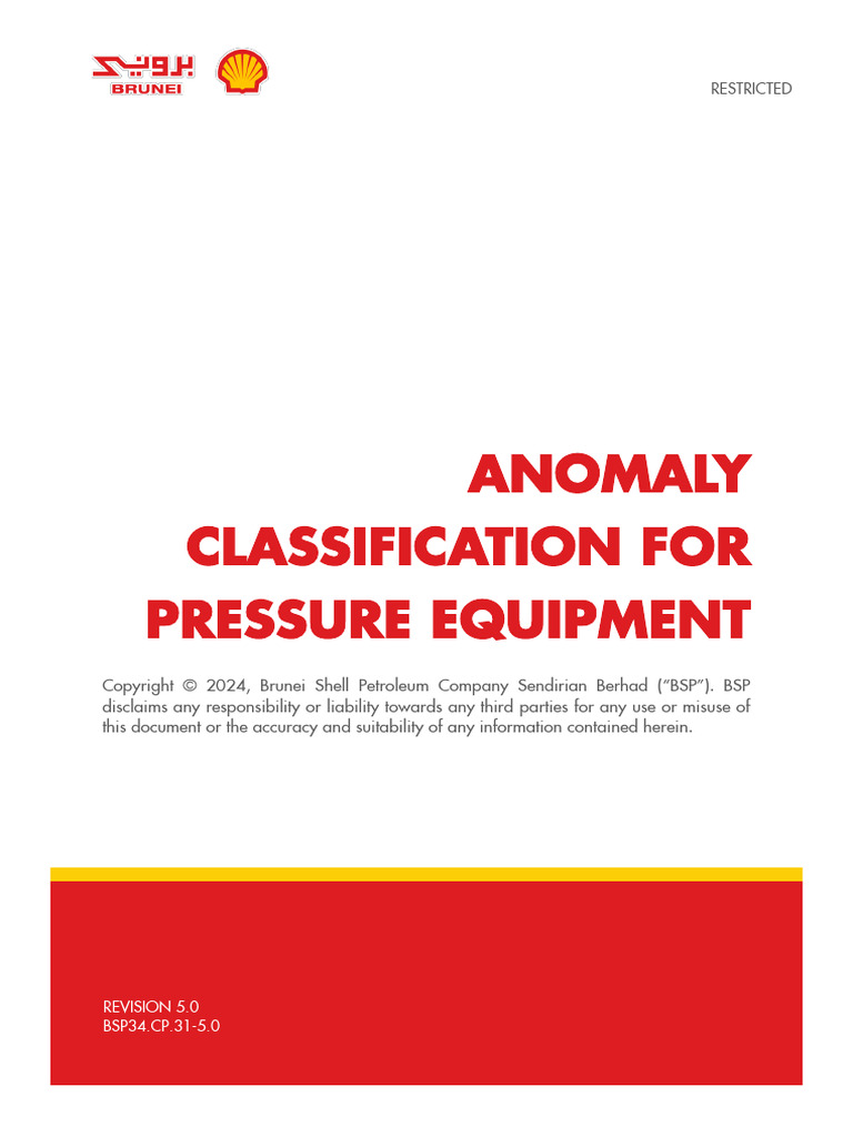 Anomaly Classification - BSP34.CP.31-5.0 - NEW | PDF | Pipe (Fluid ...