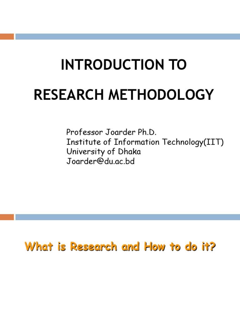 Research Methodology Overview Guide | PDF | Cognition | Learning