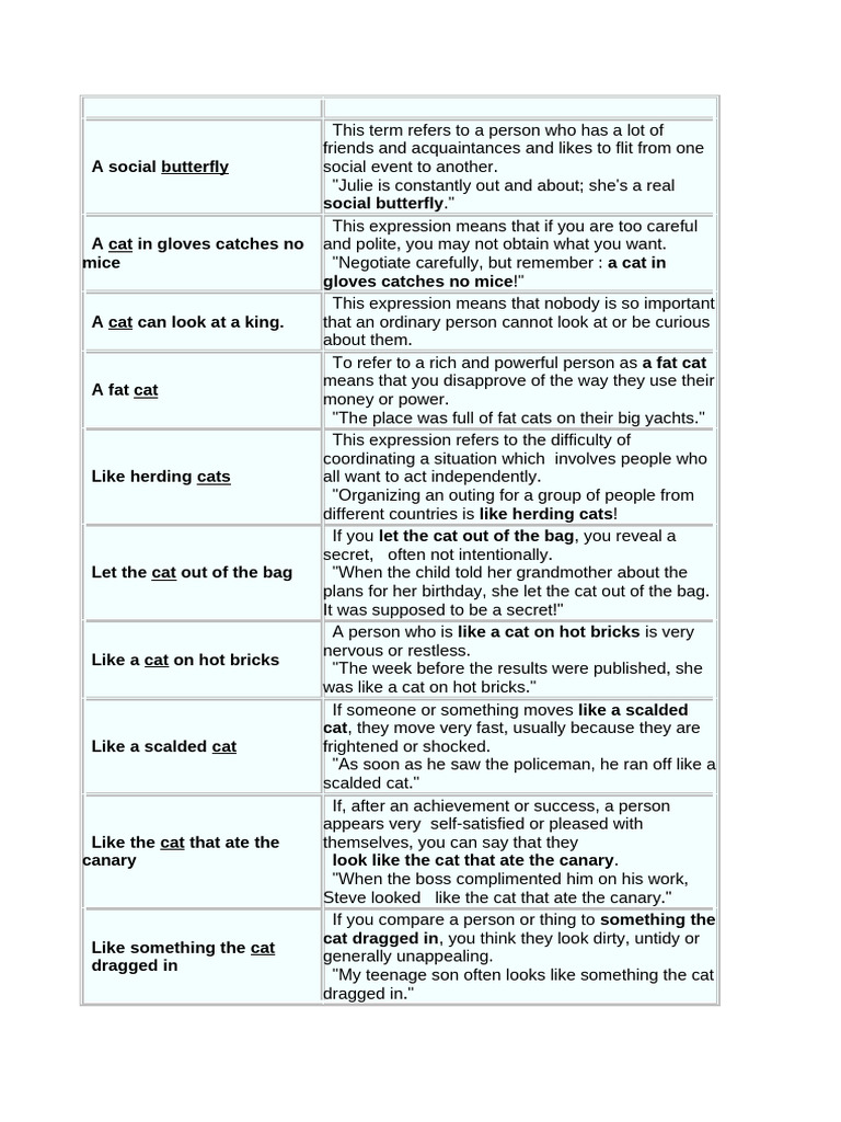 expressions with animals | PDF