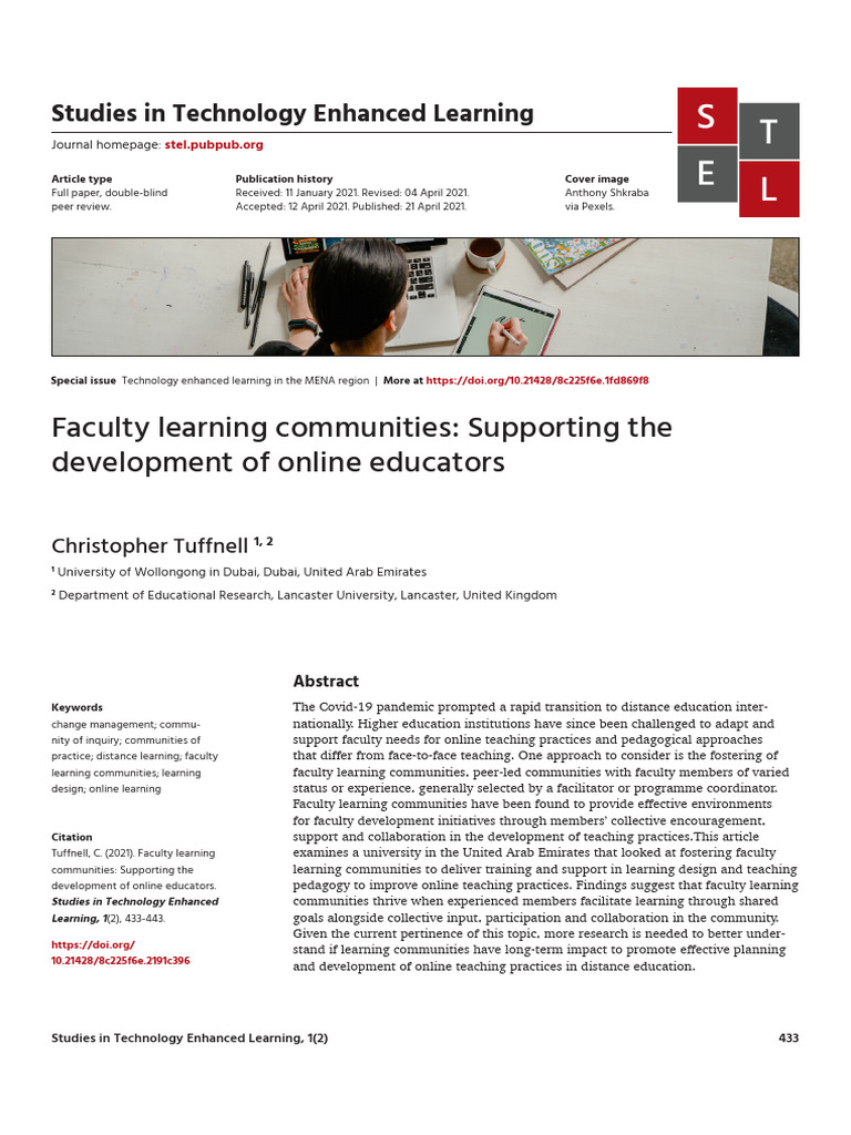 Faculty Learning Communities Supporting The Develo | PDF | License | Educational Technology