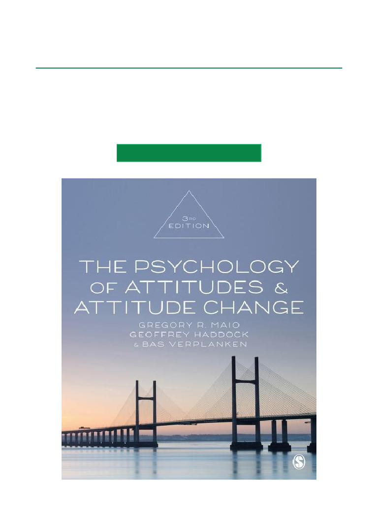 The Psychology of Attitudes and Attitude Change 3rd Edition Fast Ebook ...