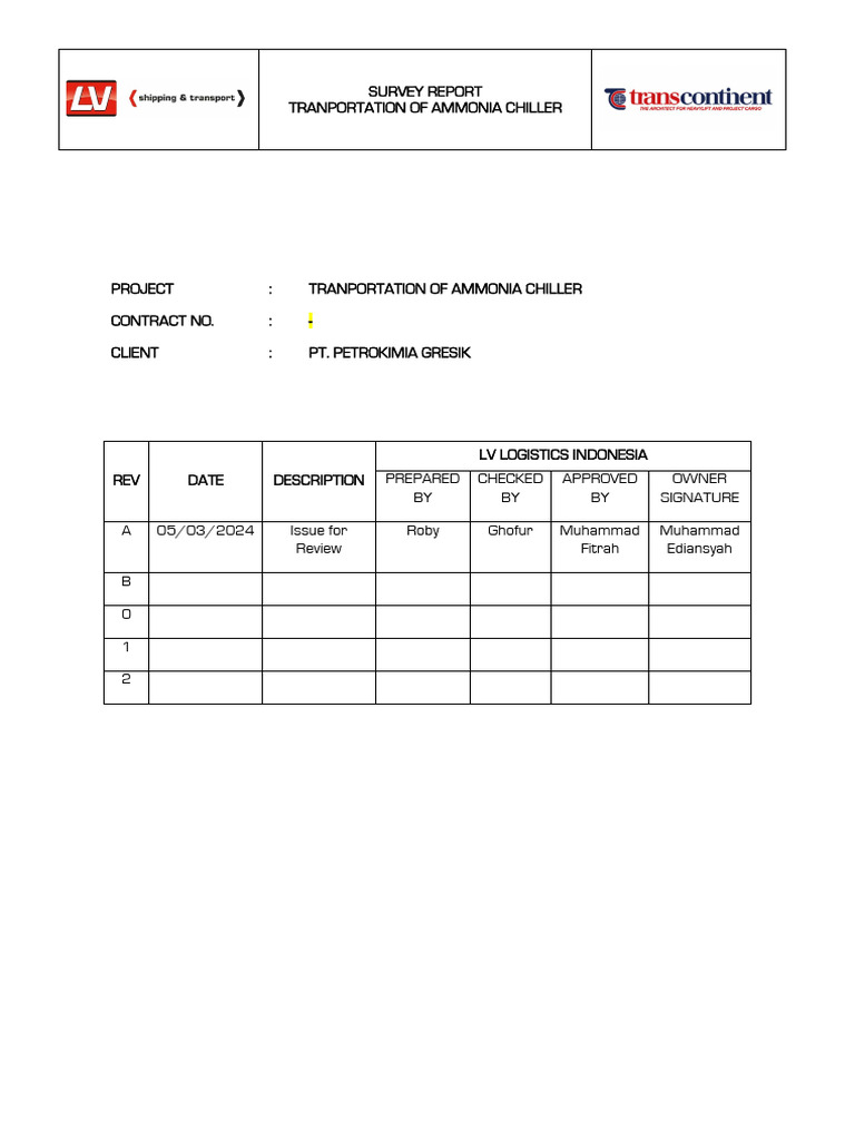 Survey Report - Ammonia Chiller | PDF