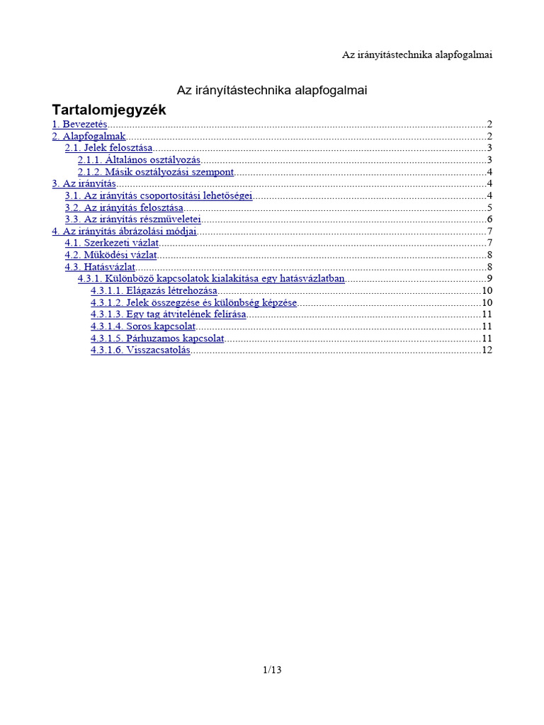 1 - Alap Elmélet Iranyitas - Alapjai | PDF