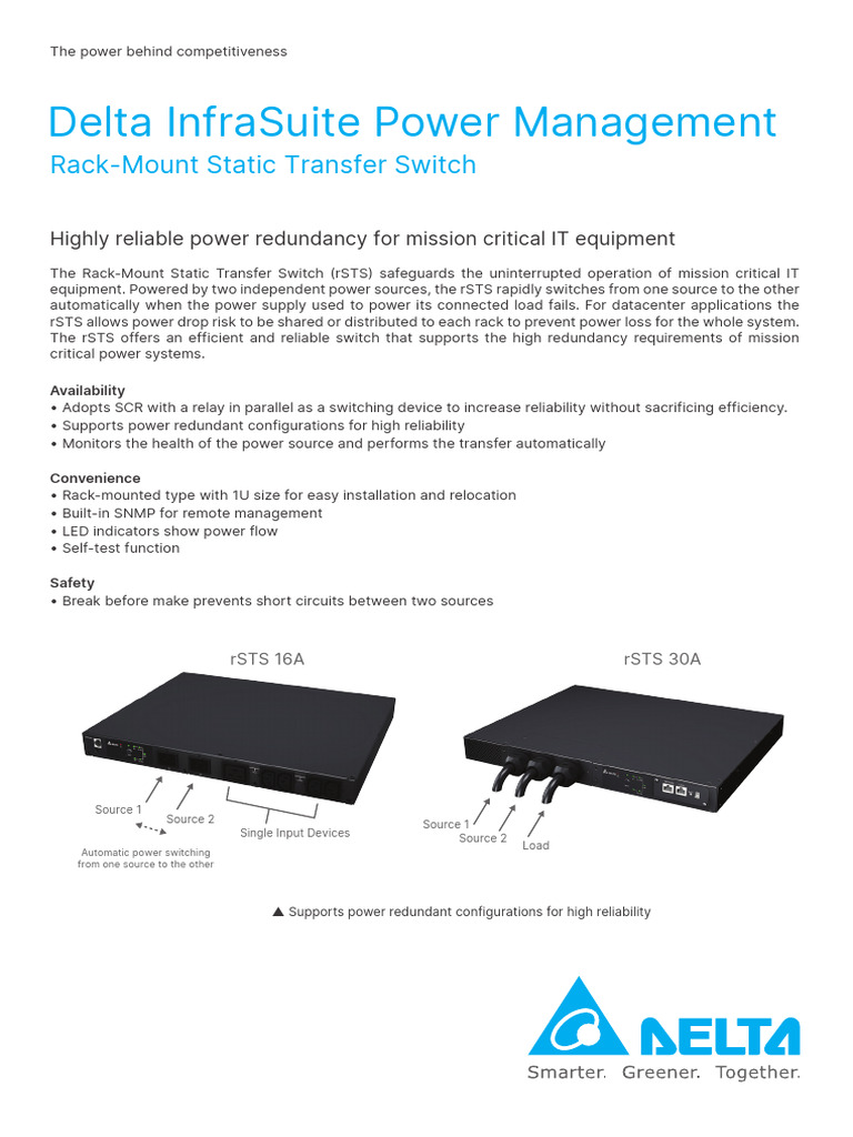 Leaflet InfraSuite RSTS En-Us v4 | PDF | Switch | Power Supply