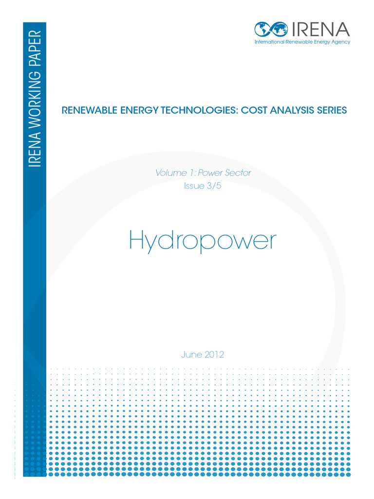 RE Technologies Cost Analysis-HYDROPOWER | PDF | Hydroelectricity | Renewable Energy