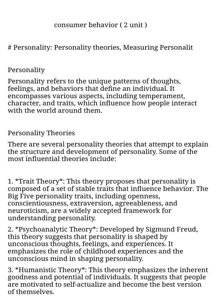 Understanding Consumer Behavior Insights | PDF | Attitude (Psychology ...