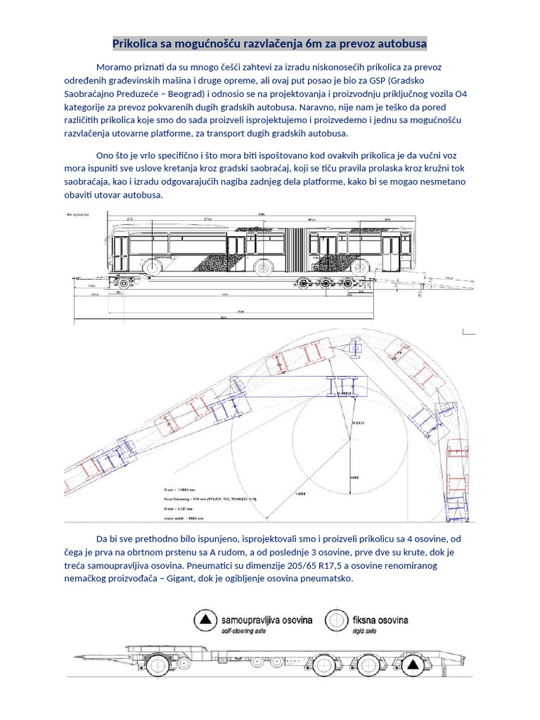 UniBus DT 4A Prik. Sa Mogućn. Razvl. 6m Za Prev. Autobusa | PDF