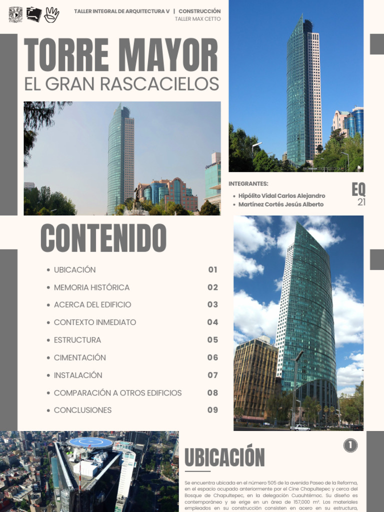 Torre Mayor: Diseño y Estructura Sismoresistente | PDF | Fundación ...