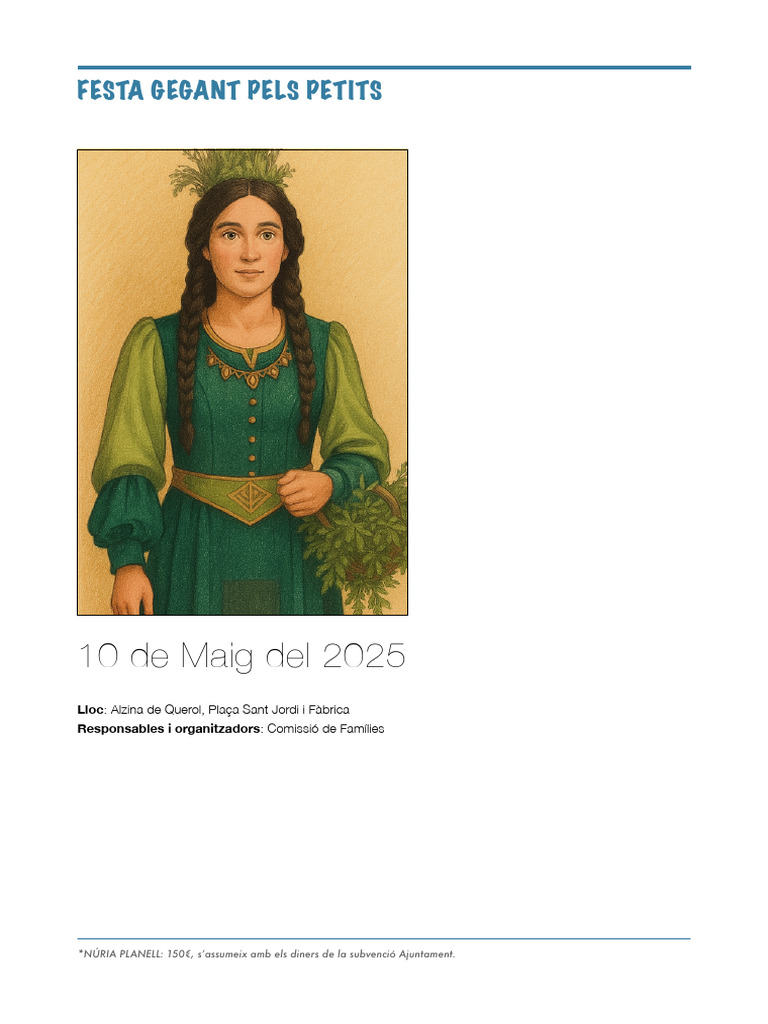 Proposta Festa Gegant Pels Petits | PDF