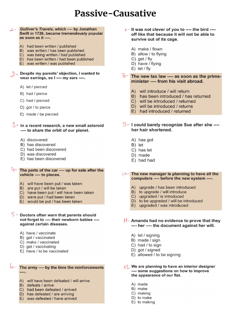 Passive-Causative- | PDF