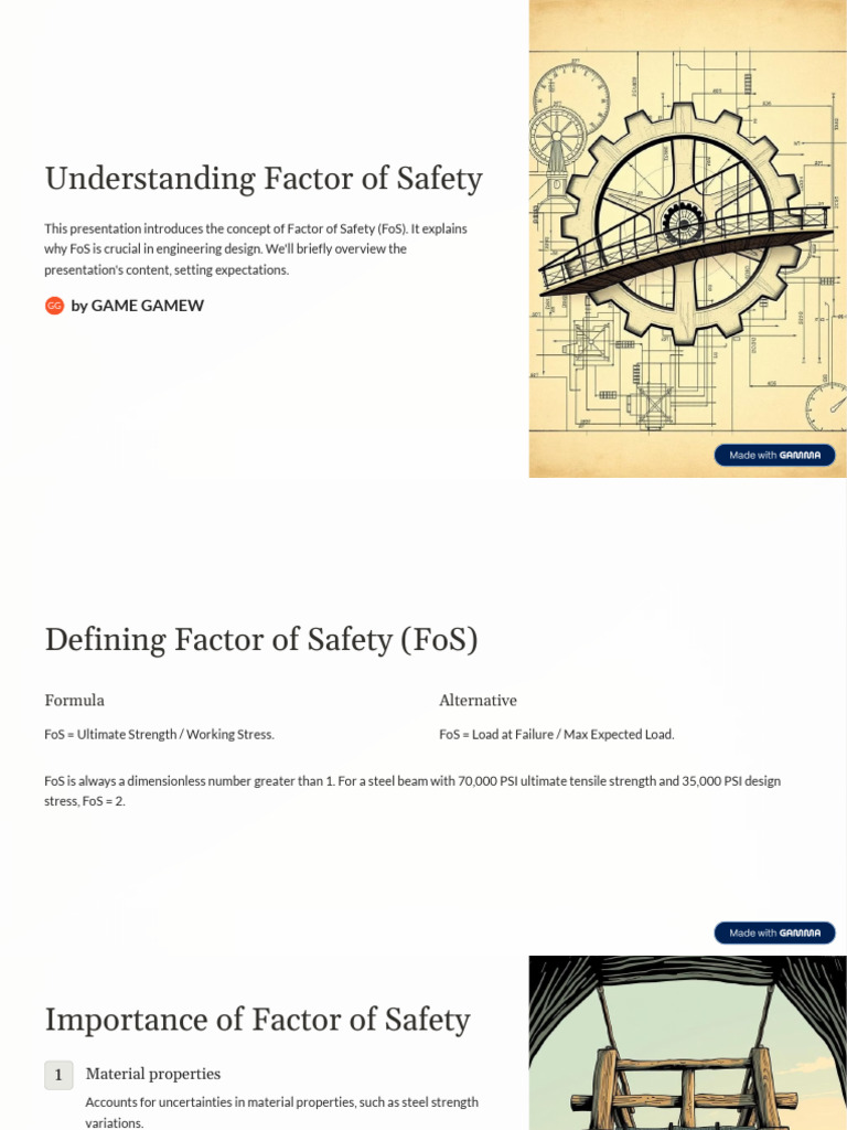 Understanding Factor of Safety in Design | PDF | Strength Of Materials ...