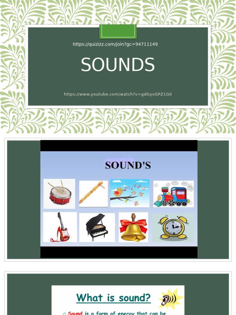 Chapter 7 Sounds | PDF