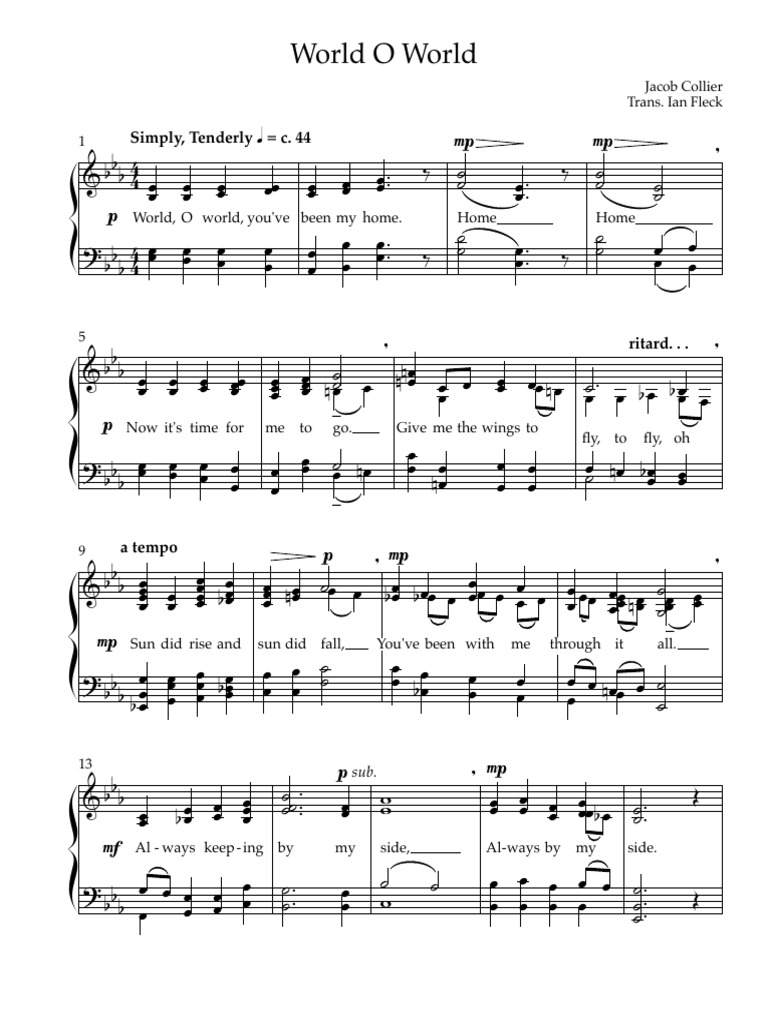 World O World - Jacob Collier PDF | PDF