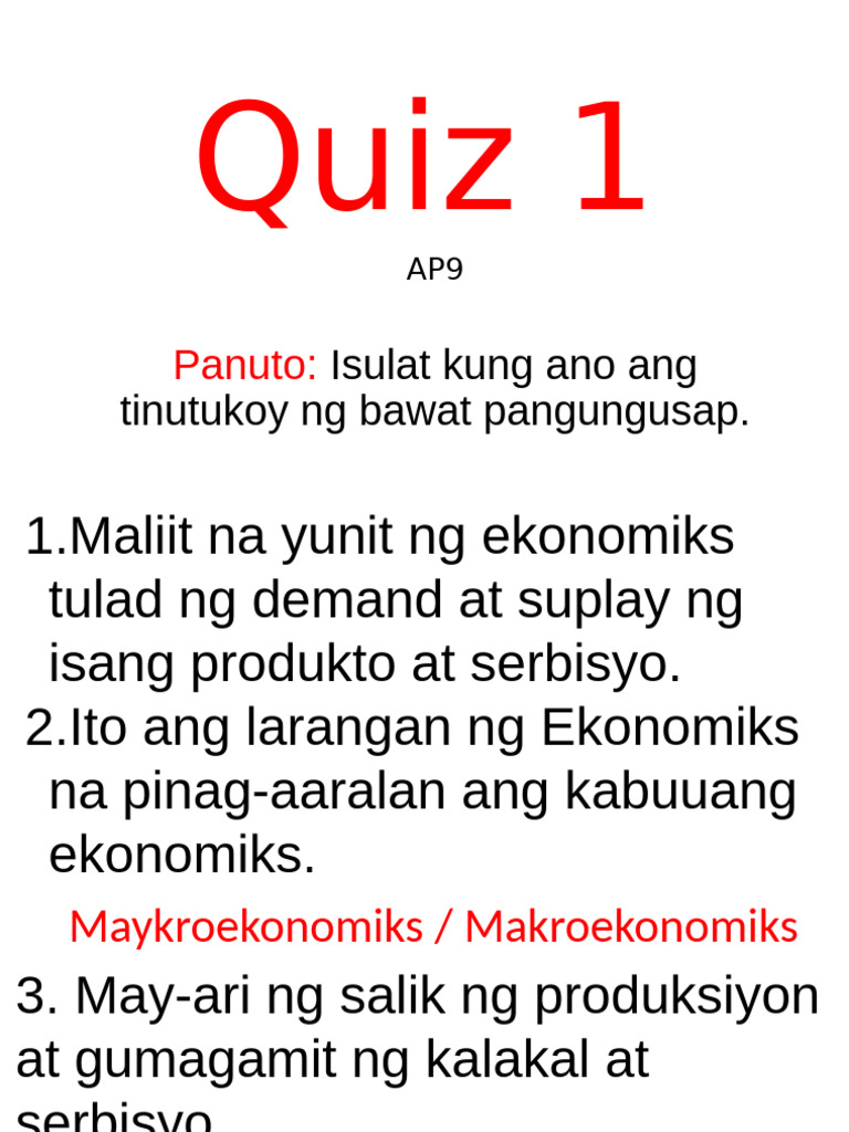AP9_Quiz 1 | PDF