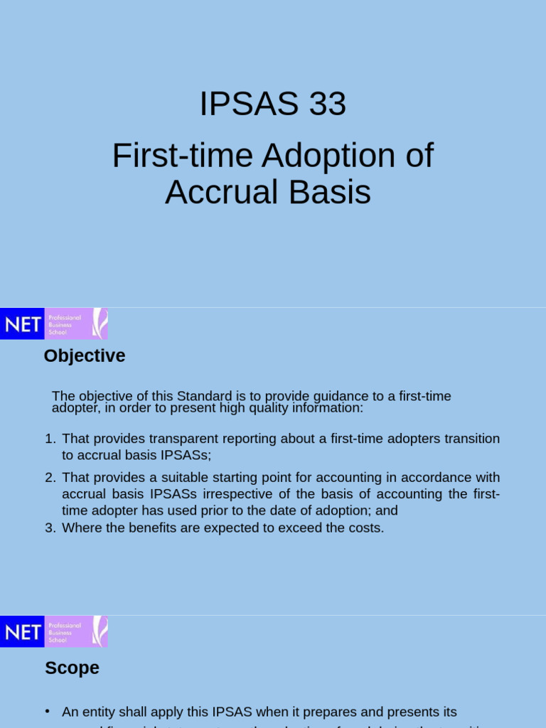 Updated IPSAS 33-First-time Adoption of Accrual Basis (2) | PDF | Fair Value | Revenue