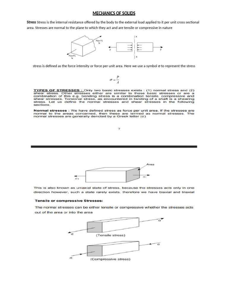 Mechanics of Solids | PDF