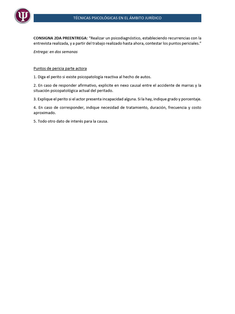 Consigna 2da Preentrega | PDF