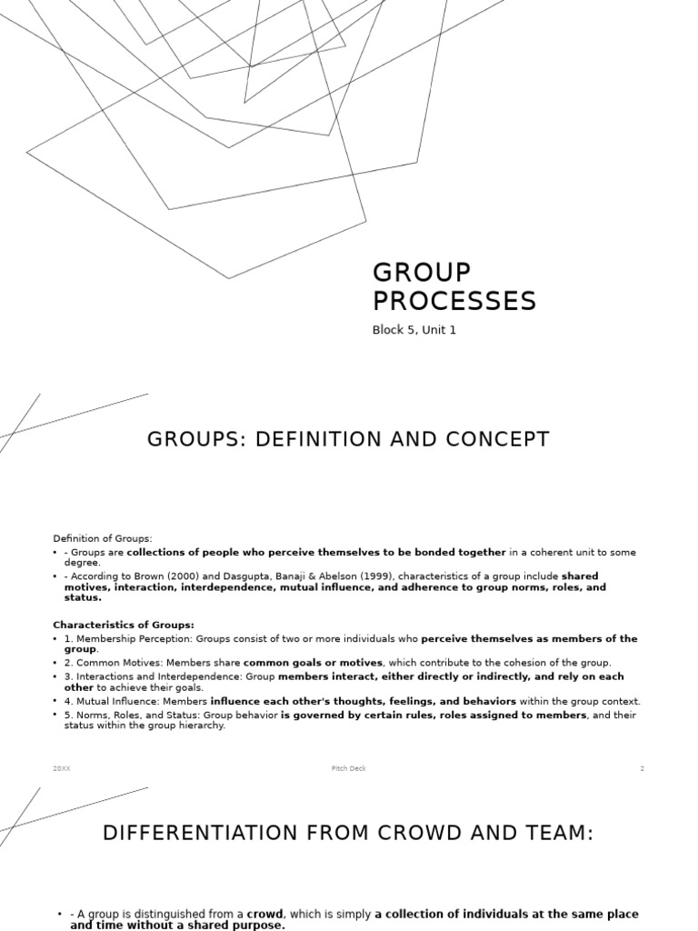 Group Processes Block 5 Pdf Leadership Communication