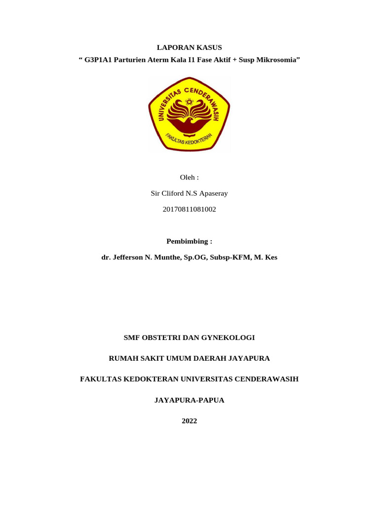 LAPKAS MAKROSOMIA CLIFF | PDF