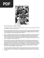 MLK's I Have a Dream Speech Summary | PDF