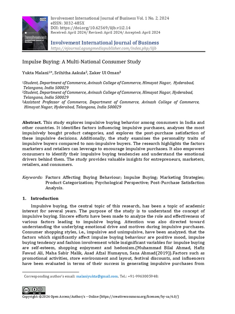 Impulse Buying: Global Consumer Insights | PDF | Impulsivity | Consumer ...