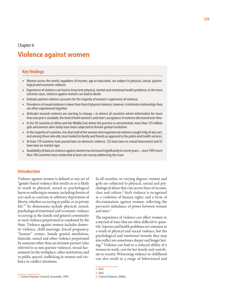 Understanding Violence Against Women | PDF | Violence | Violence ...