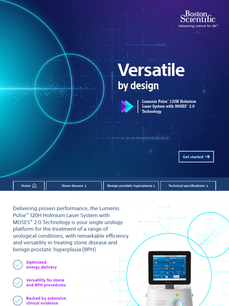 Boston Scientific Lumenis Holmium Laser 120W Brochure | PDF | Laser | Ablation