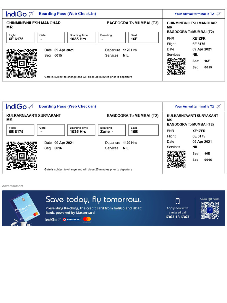 BoardingPass-Journey12346410054487458-XE1ZFR - Done | PDF