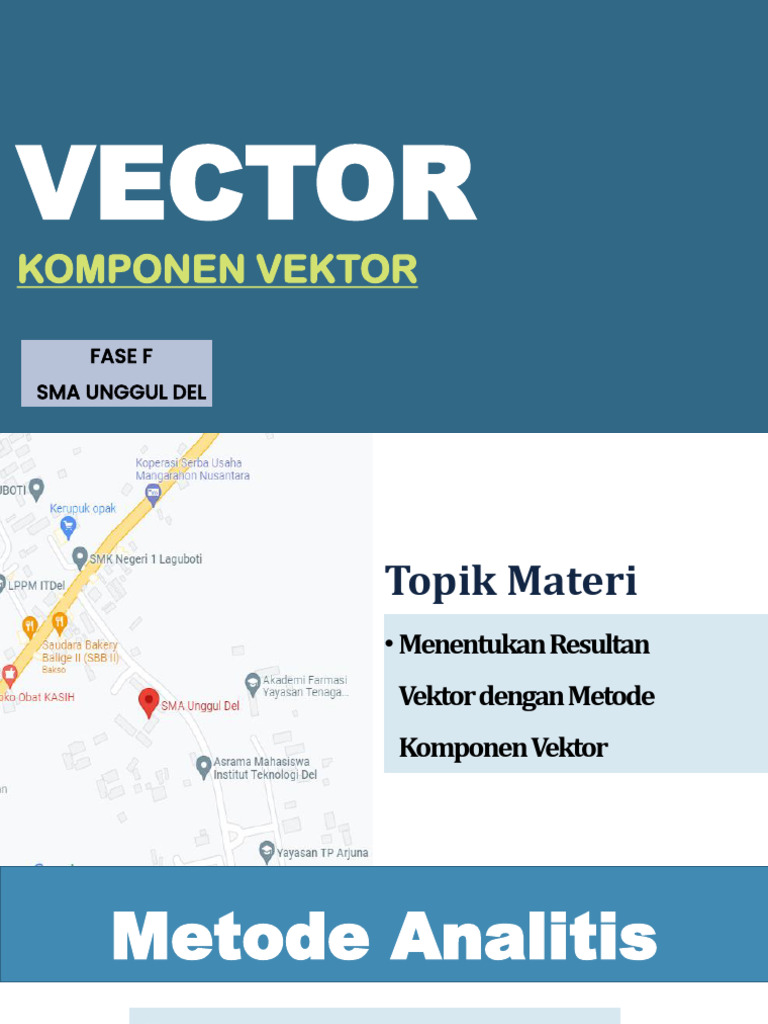 M3.Operasi Vektor Dengan Komponen Vektor | PDF