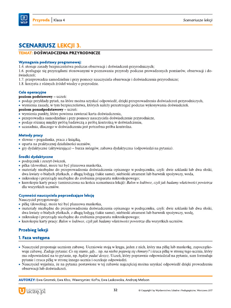 Przyroda Doswidczenia | PDF