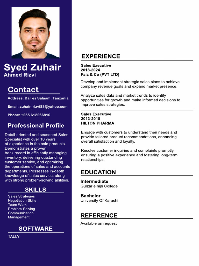 Syed Zuhair CV New | PDF