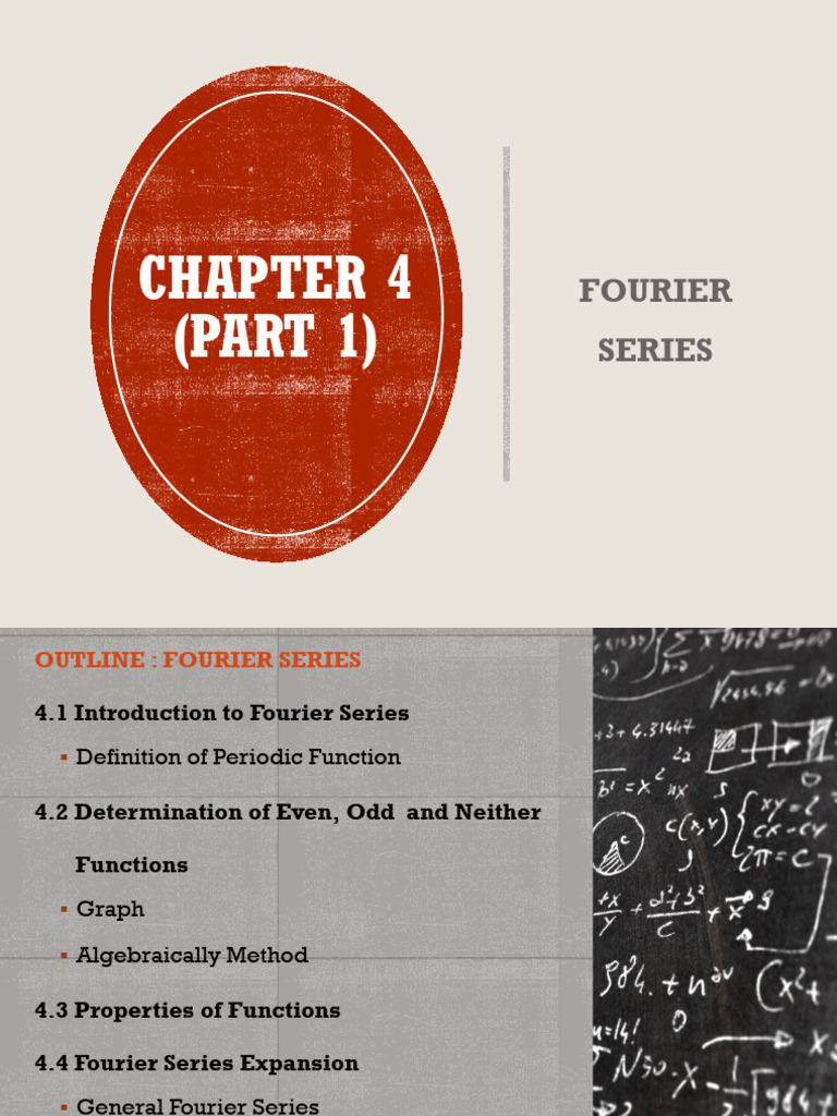 Introduction of Fourier Series, Determine Even, Odd & Neither Function & it Properties | PDF ...