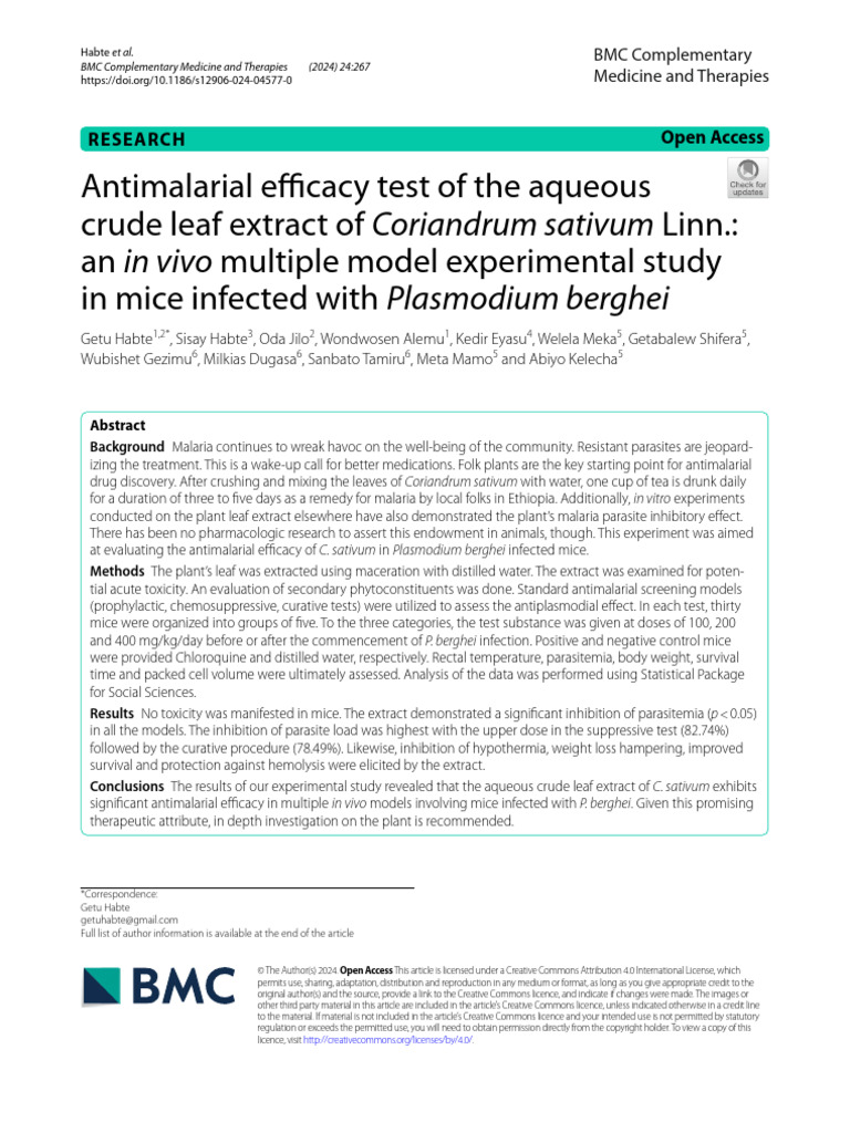 Journal Club Article | PDF | Medicine | Medical Treatments