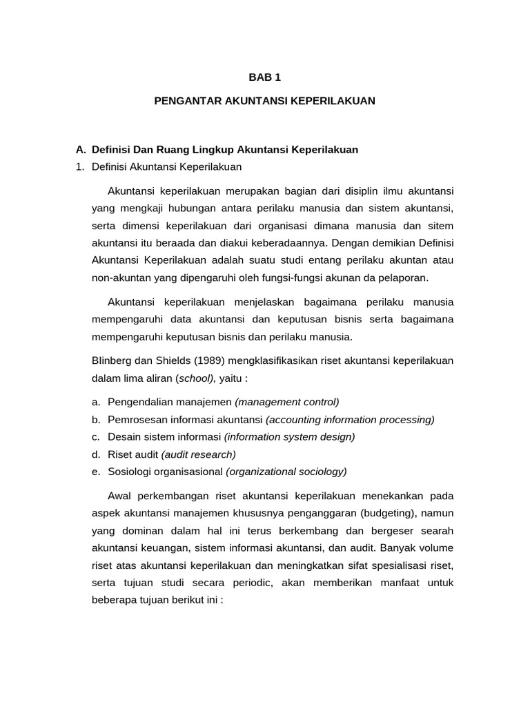 Akt Keperilakuan | PDF