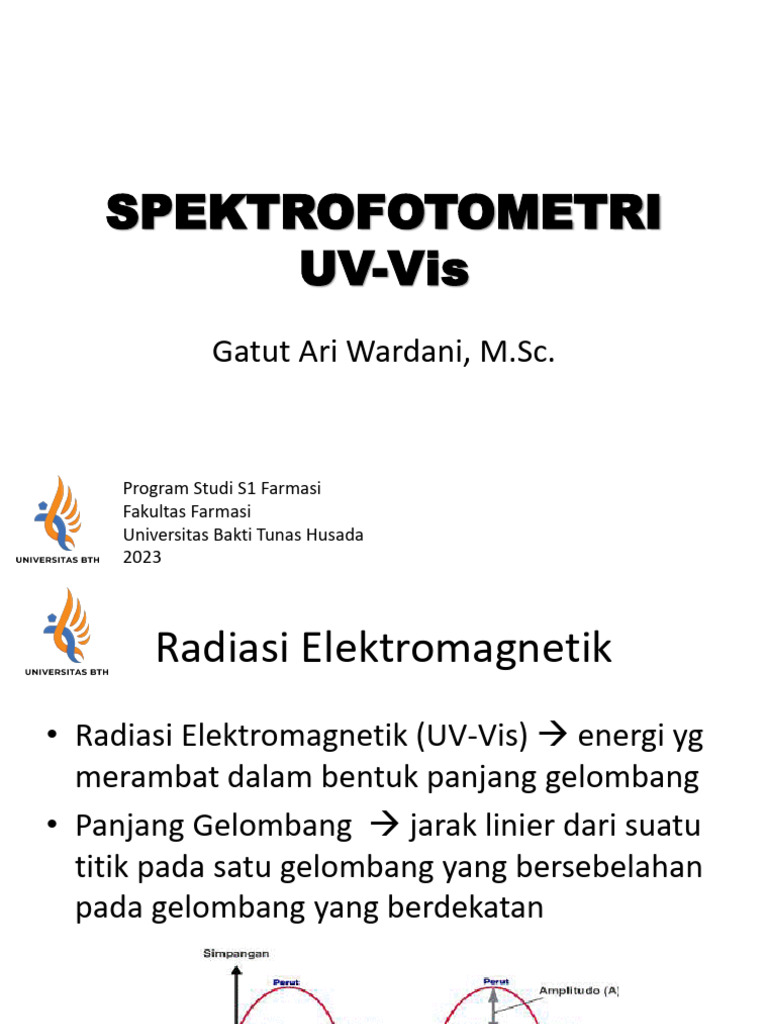 Pert 5 SPEKTROFOTOMETRI UV-Vis | PDF