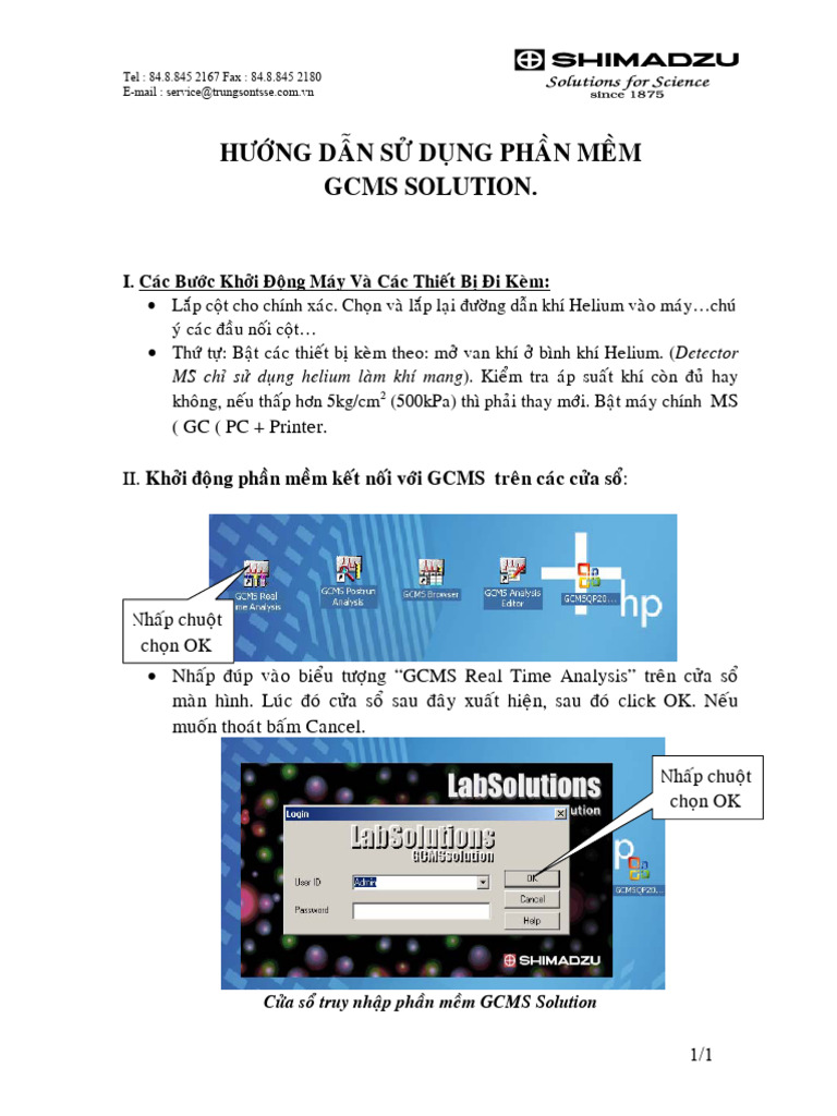 HDSD GCMS Solution | PDF