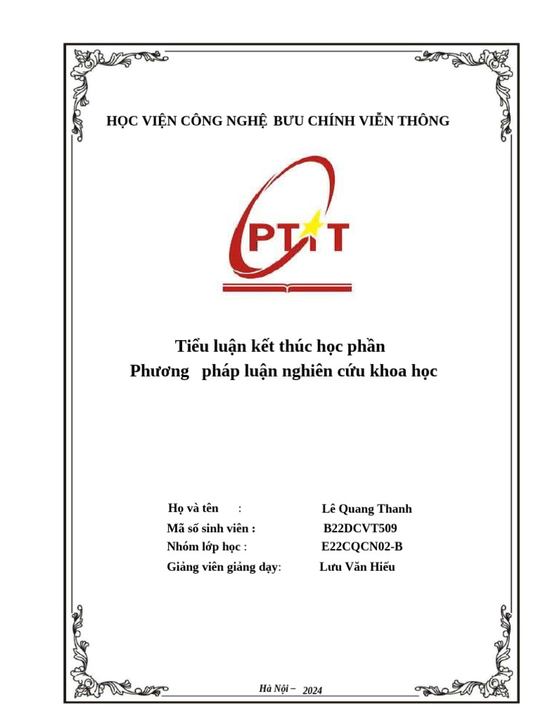 Nhom 1 - PPNCKH - LT | PDF