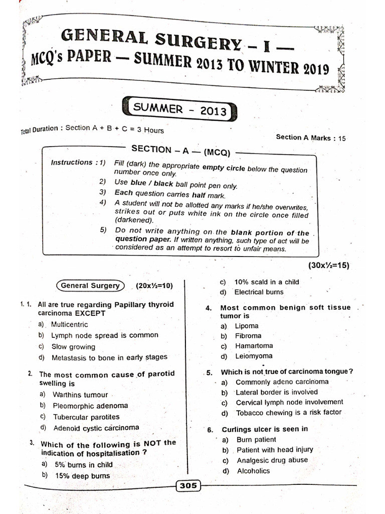 General Suergery 1 MCQ | PDF