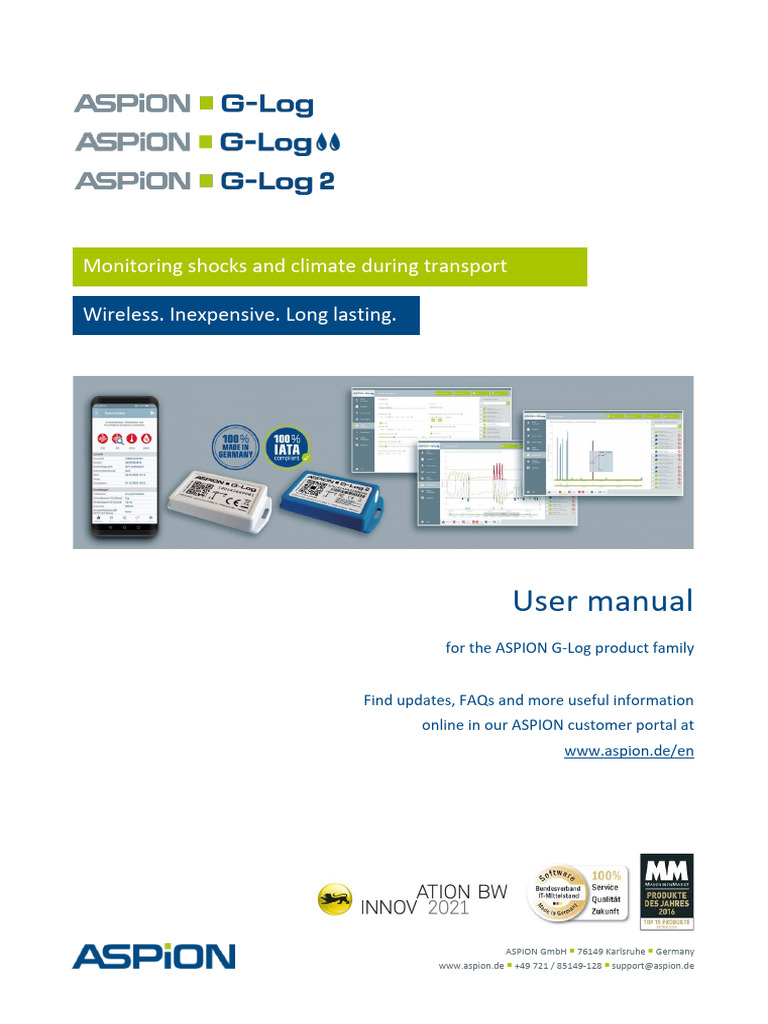 ASPION G-Log User Manual | PDF | Computer Engineering | Computing