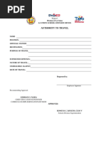Travel and Subsistence Claim Forms | PDF