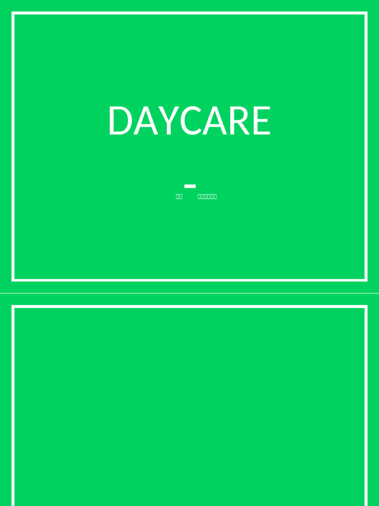 Daycare | PDF