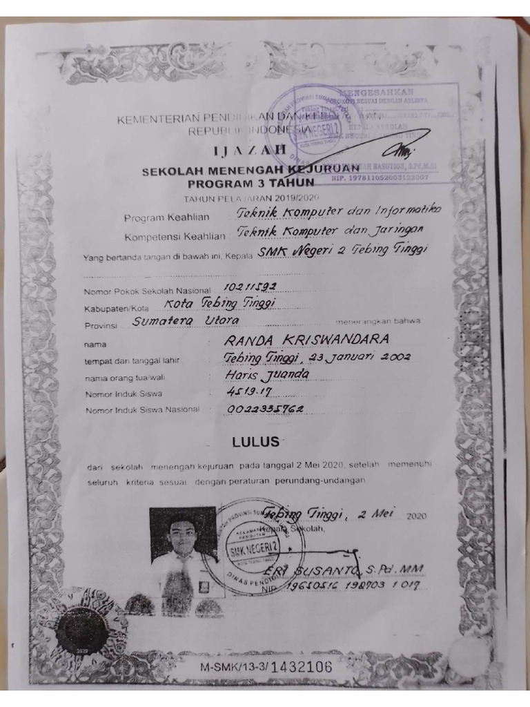 Leglisir Ijazah Cap Basah | PDF