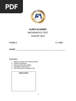 1236 General Mathematics Paper 1 | PDF