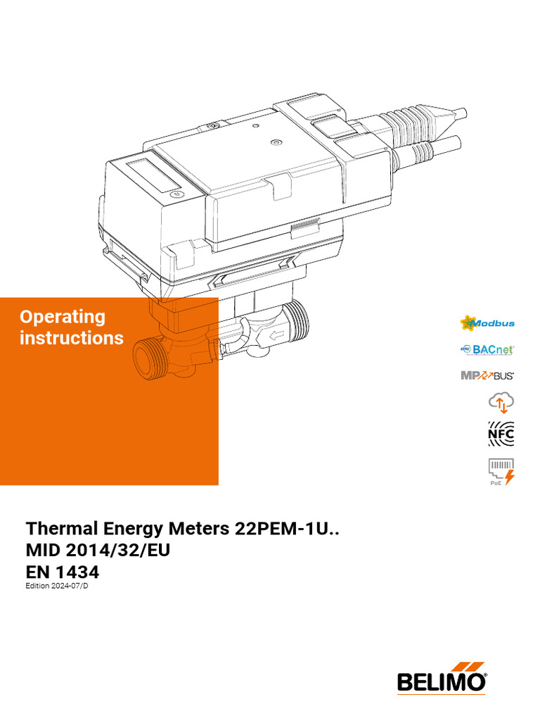 Belimo - Energy Valve - Operation Instructions | PDF | Power Supply ...