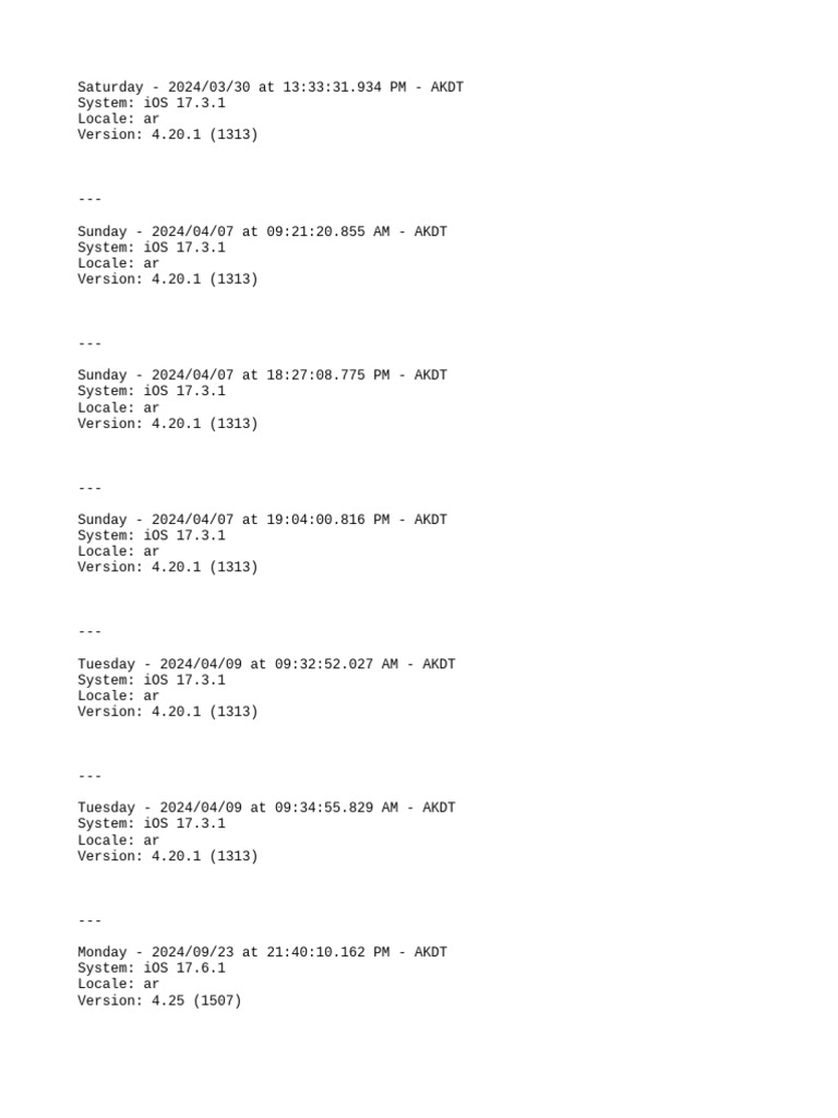 Diagnostics Log | PDF